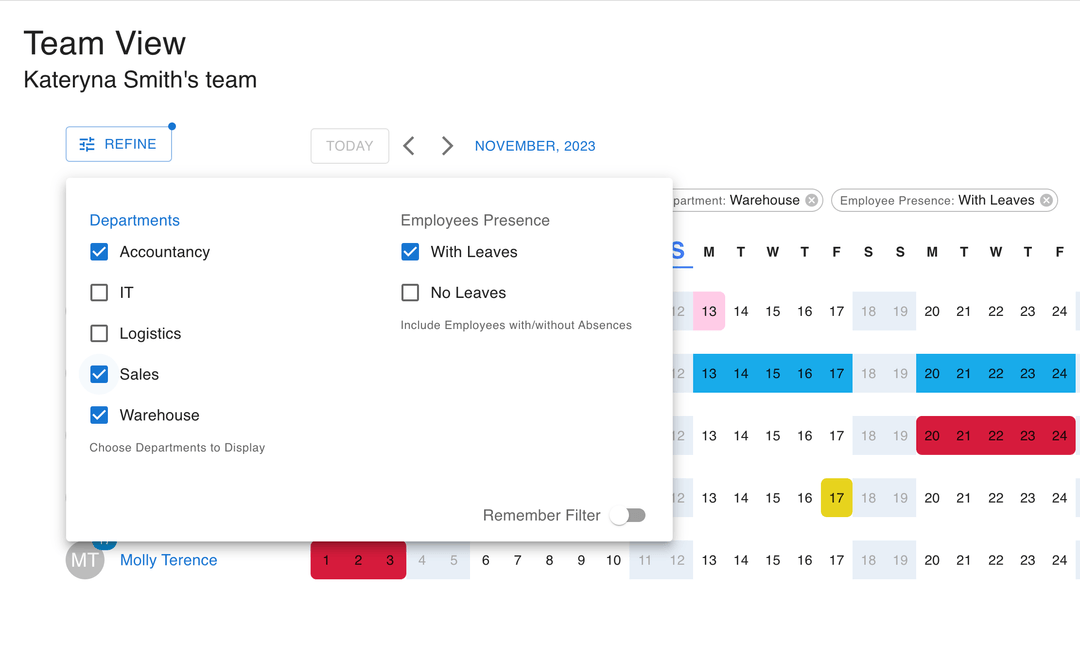 TimeOff.Management - Leave and absence planner