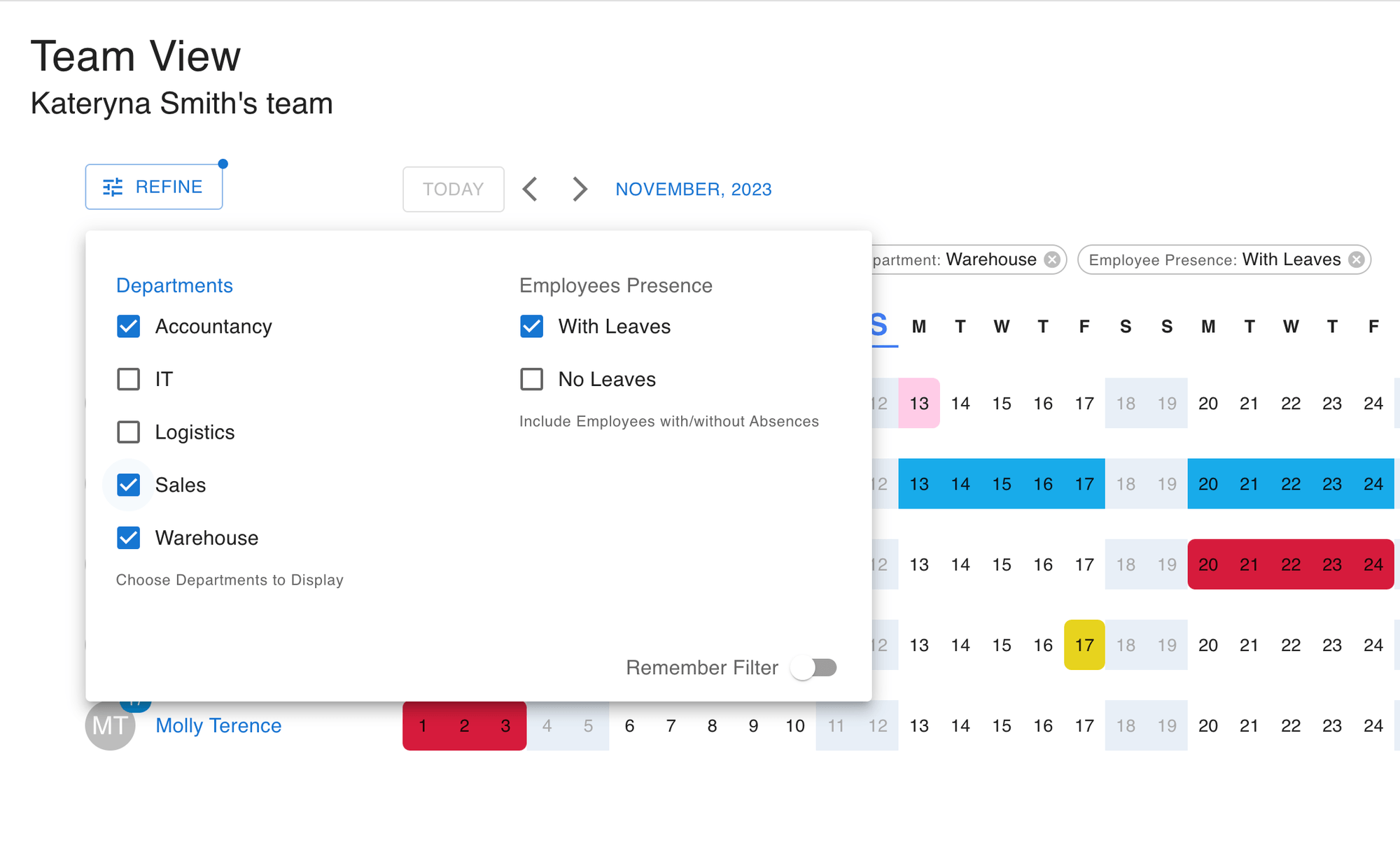 TimeOff.Management - Leave and absence planner