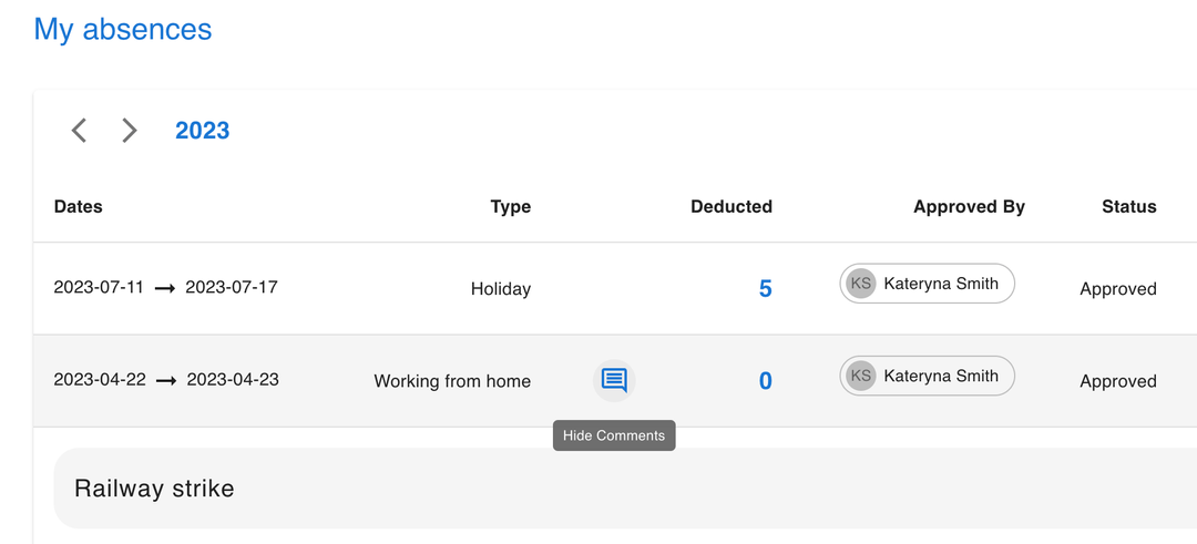 TimeOff.Management - Leave and absence planner